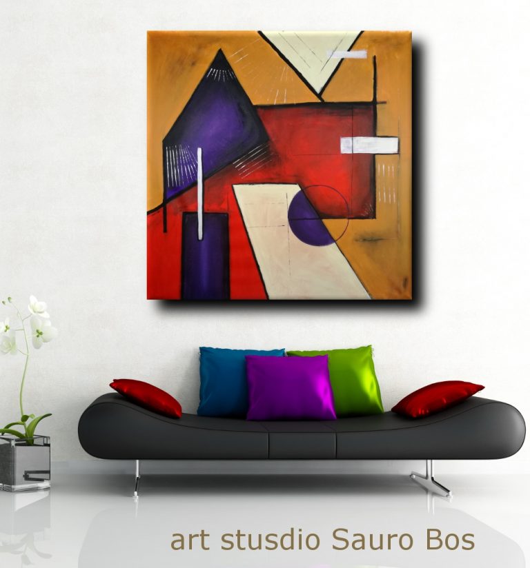 quadri moderni geometrici 120x120