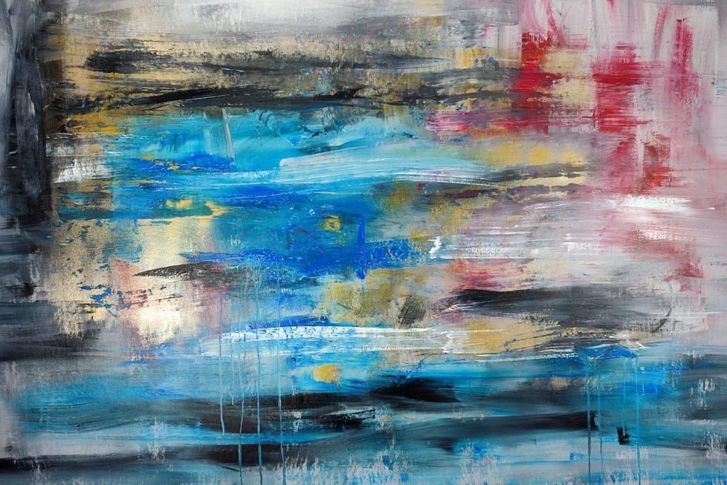 quadro per soggiorno astratto fatto a mano-c723