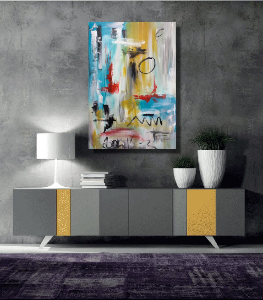 quadro per soggiorno astratto c786